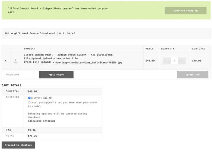 Step by Step Print Order - Print Art