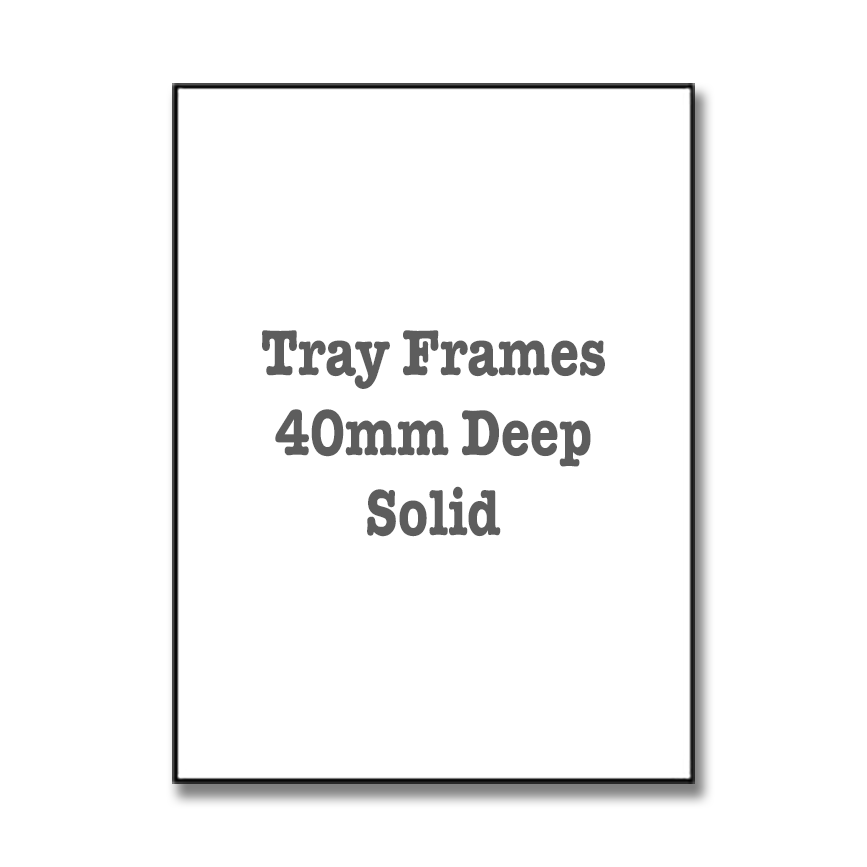 Tray Frames – 40mm Deep – Solid - Print Art Fine Art Imaging